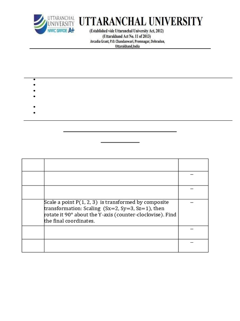 Computer Graphics Assignment Guide | PDF