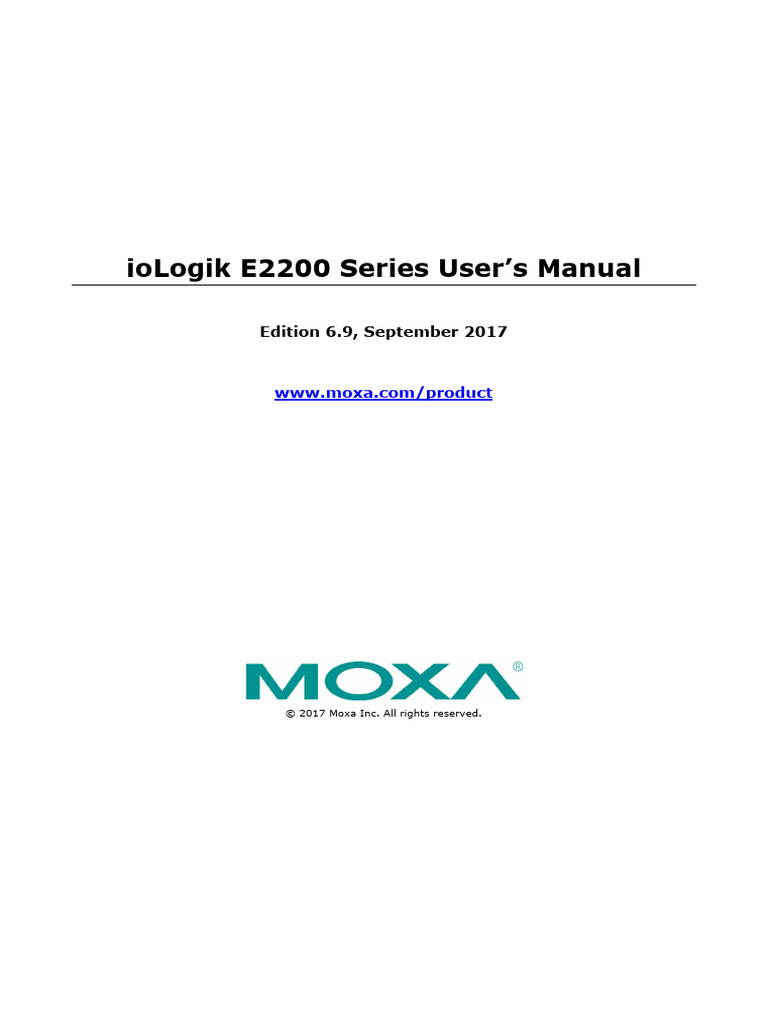moxa-iologik-e2200-series-manual-v1.0 | PDF | Resistor | Alternating Current