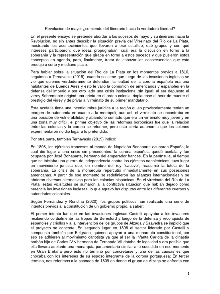 1 2 3 4 Historia Argentina i Tp Finalll | PDF | España