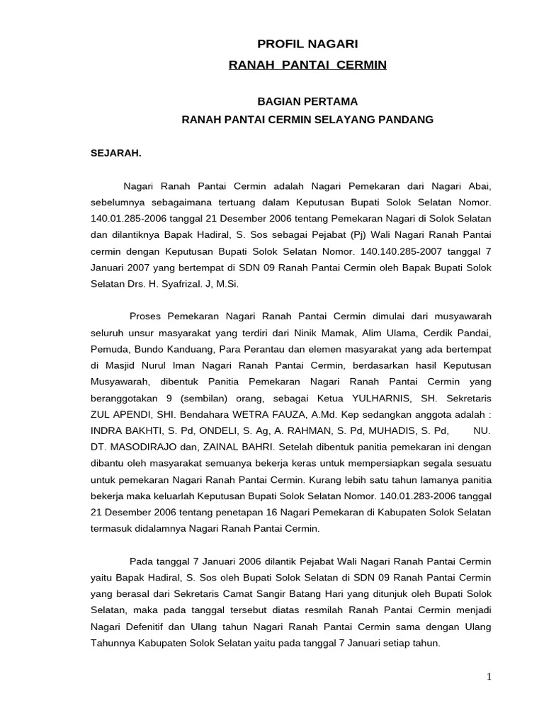 Profil Nagari | PDF