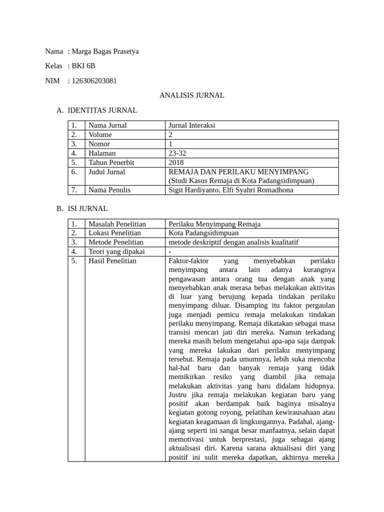 Konseling Traumatik Marga Bagas Prasetya 081 BKI 6B RIVIEW JURNAL | PDF