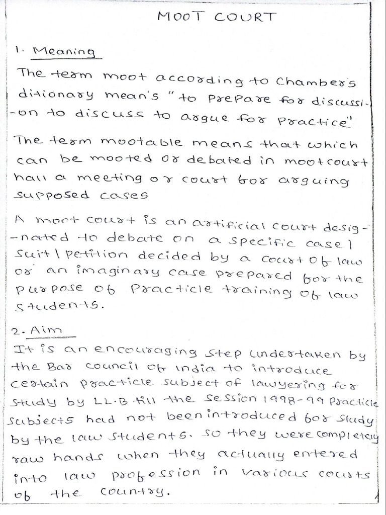 Introduction To Moot Court | PDF