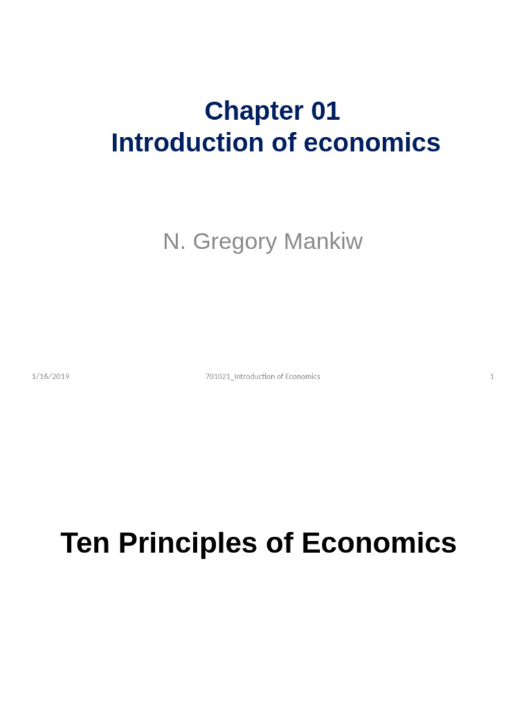 Introduction to Economic Principles | PDF | Economics | Market (Economics)