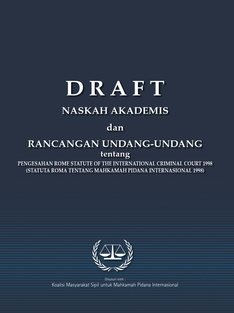 Naskah Akademik Ratifikasi Statuta Roma | PDF