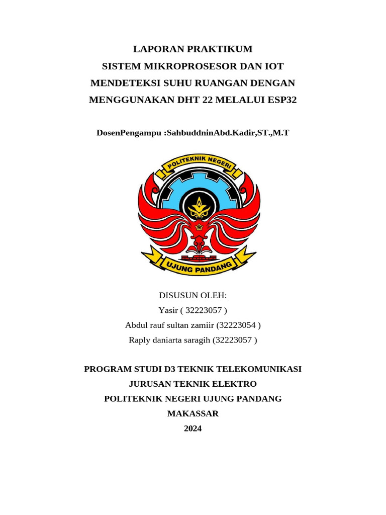 Laporan DHT22 kelas 2c telekomunikasi(1) | PDF