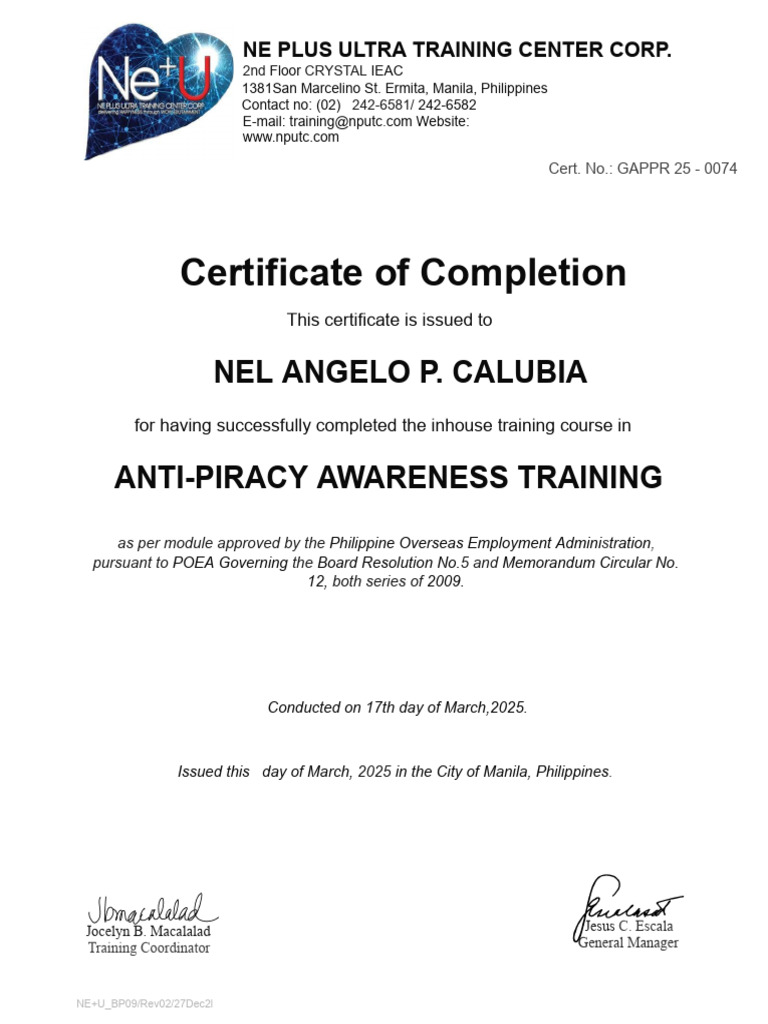 Gappr 25 - 0074 Nel Angelo P. Calubia | PDF