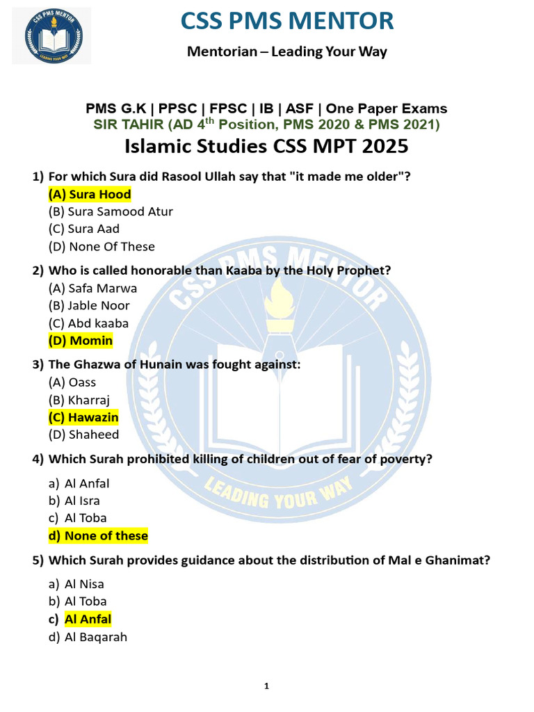 CSS PMS Past Paper Booklet 2025 | PDF | Human Rights | Radiation