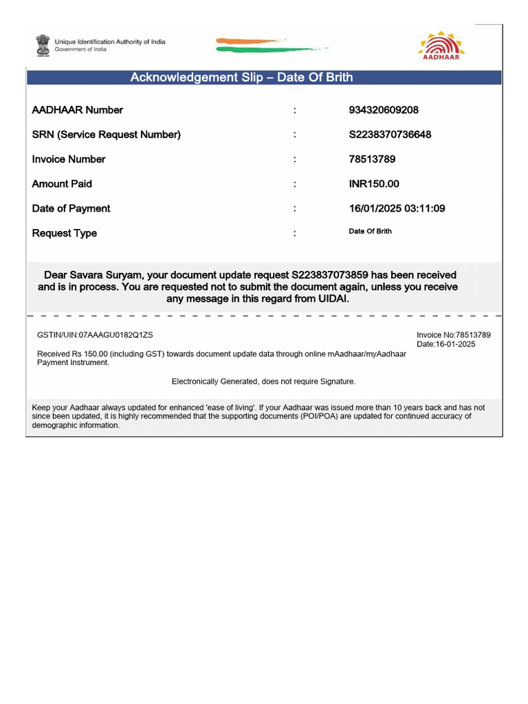 Acknowledgementslip S2238370736648 | PDF