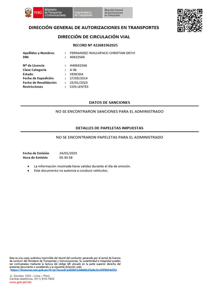 Record Conductor 422681962025 | PDF