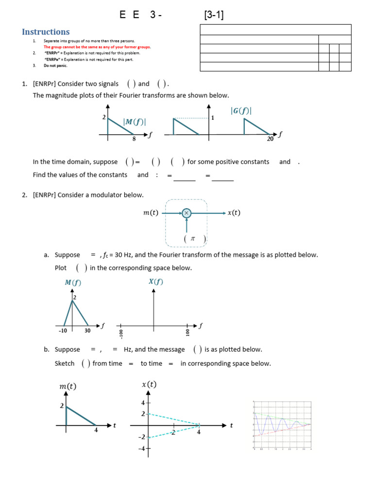 ECE253-Exercise (3-1) | PDF