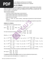 Adjoint of A Matrix - 2x2, 3x3, Formula, Properties - Adjugate | PDF ...