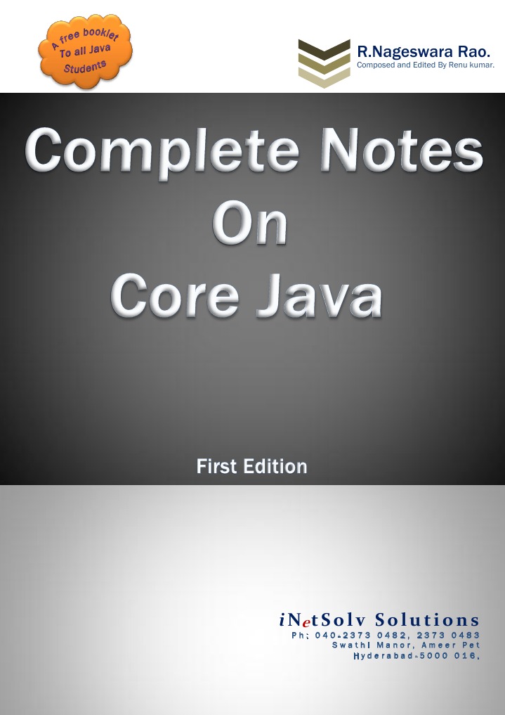 Core Java ByR - Nageswara Rao | Download Free PDF | Control Flow | Java (Programming Language)