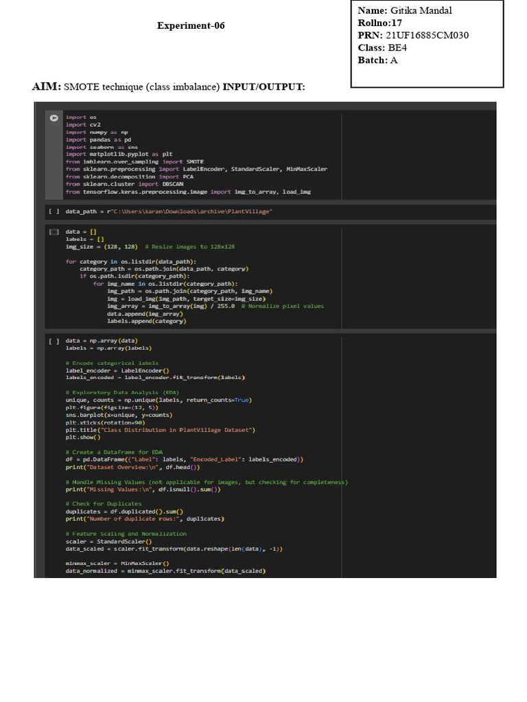 Gitika Mandal BE4 A 17 ADS EXP6 | PDF