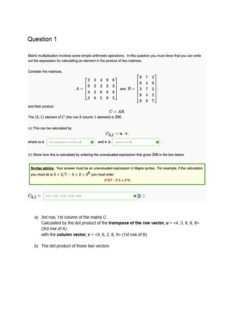 MATH 1131 CORE SOLUTIONS | PDF | Function (Mathematics) | Matrix (Mathematics)