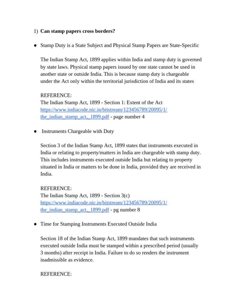 Cross Border Stamp Papers | PDF | Notary Public | Affidavit