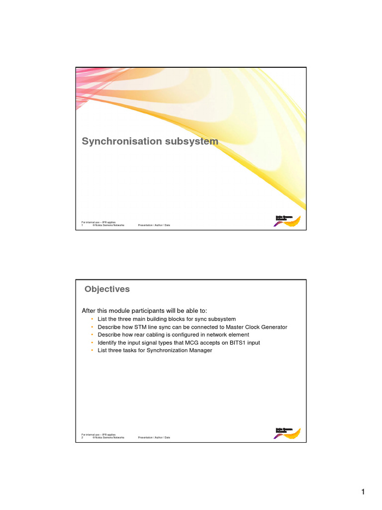 06_Synchronisation_subsystem_AB2 | PDF | Hertz | Computer Engineering