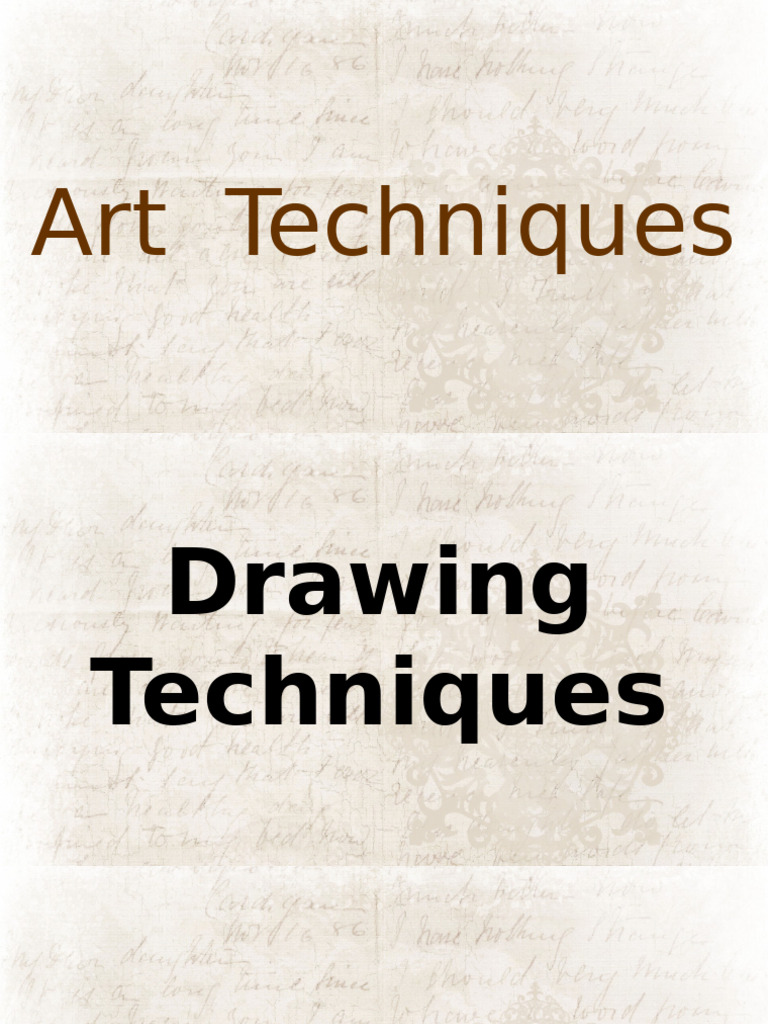 Chapter VII ART TECHNIQUES | PDF