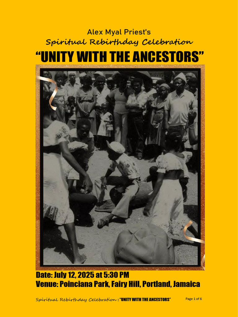 Rebirthday Celebration Informational Brochure - 101500 | PDF | Rituals ...