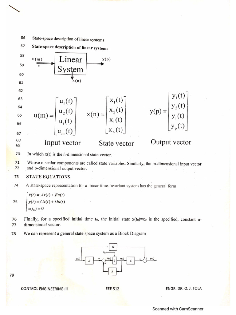 EEE512(2ND MATERIAL CONTROL ENGINEERING) | PDF