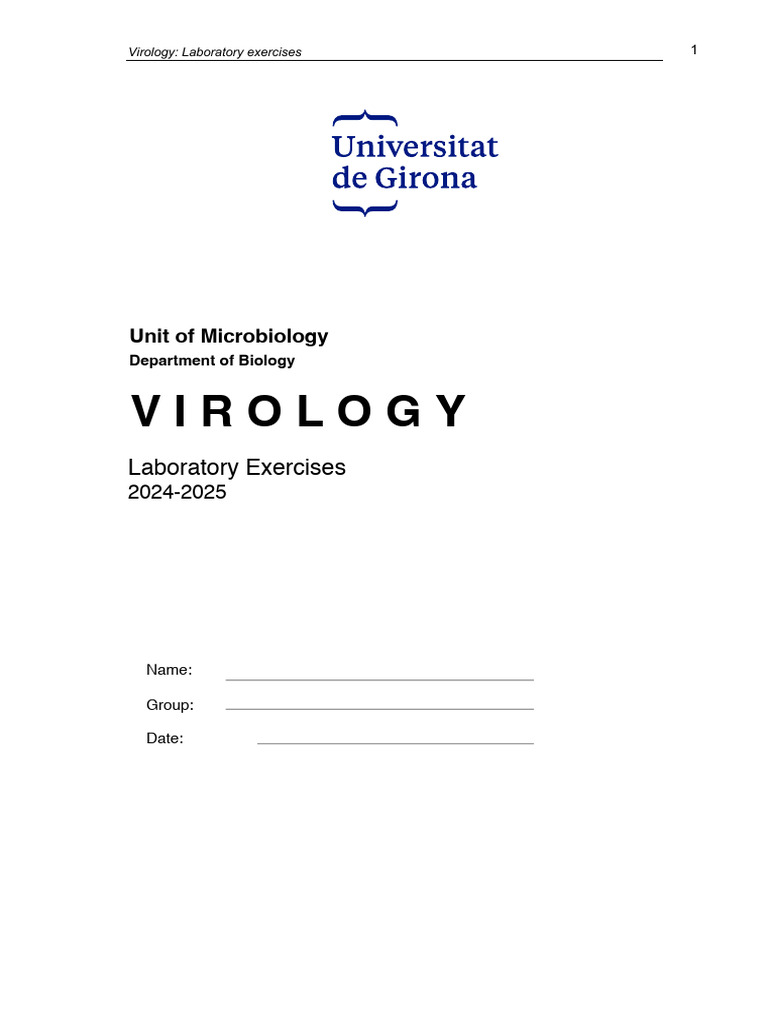 Virology Lab Protocol 2025 | PDF | Virus | Virology