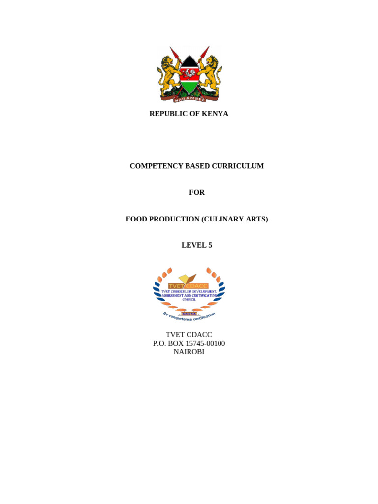 Curriculum Food Prodcution Level 5-1 | PDF | Entrepreneurship | Data