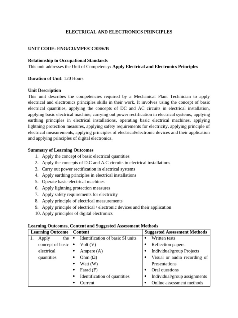 Electrical and Electronics Principles | PDF | Logic Gate | Rectifier