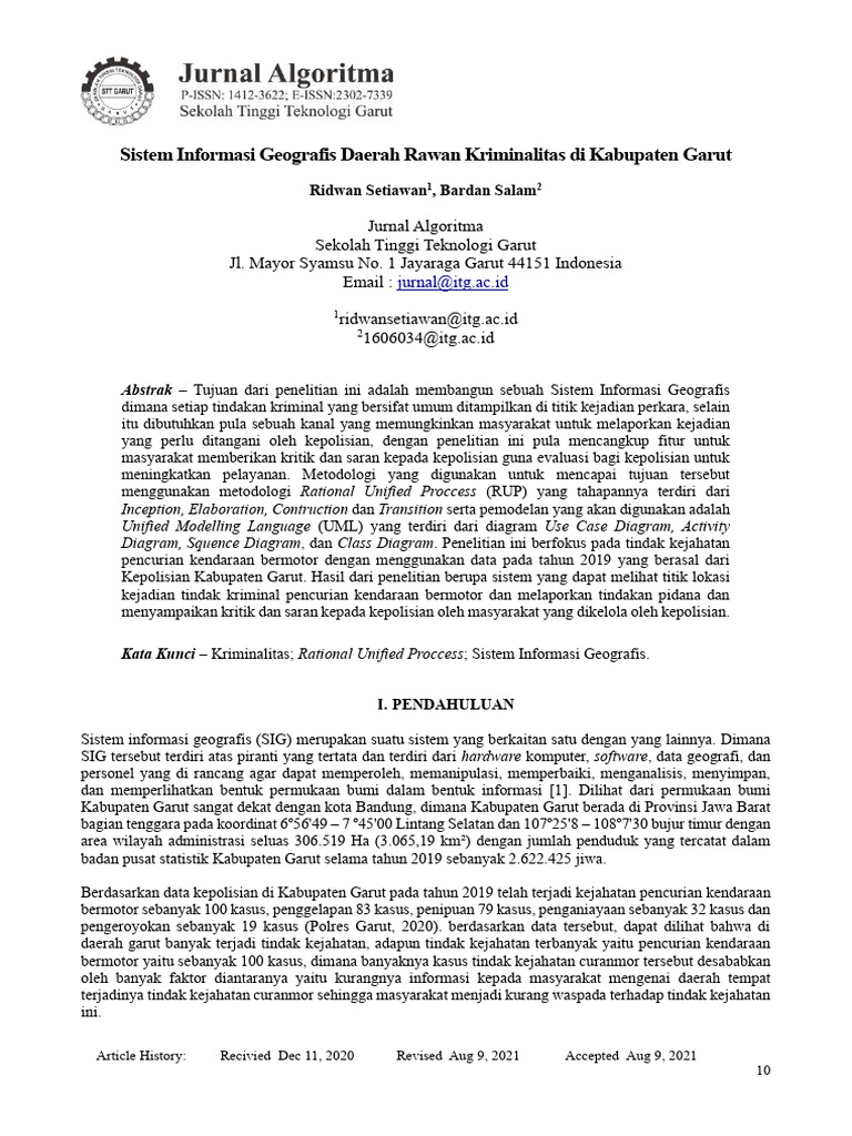 Sistem Informasi Geografis Daerah Rawan | PDF