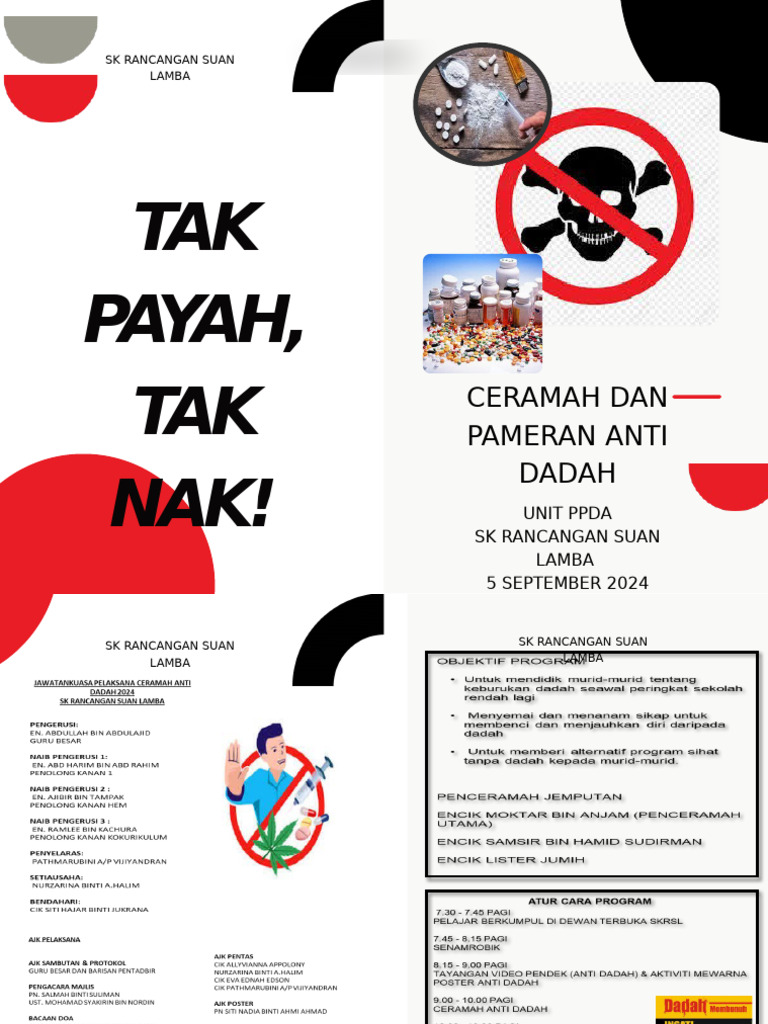 Buku Program Ceramah Anti Dadah 2024 1 | PDF