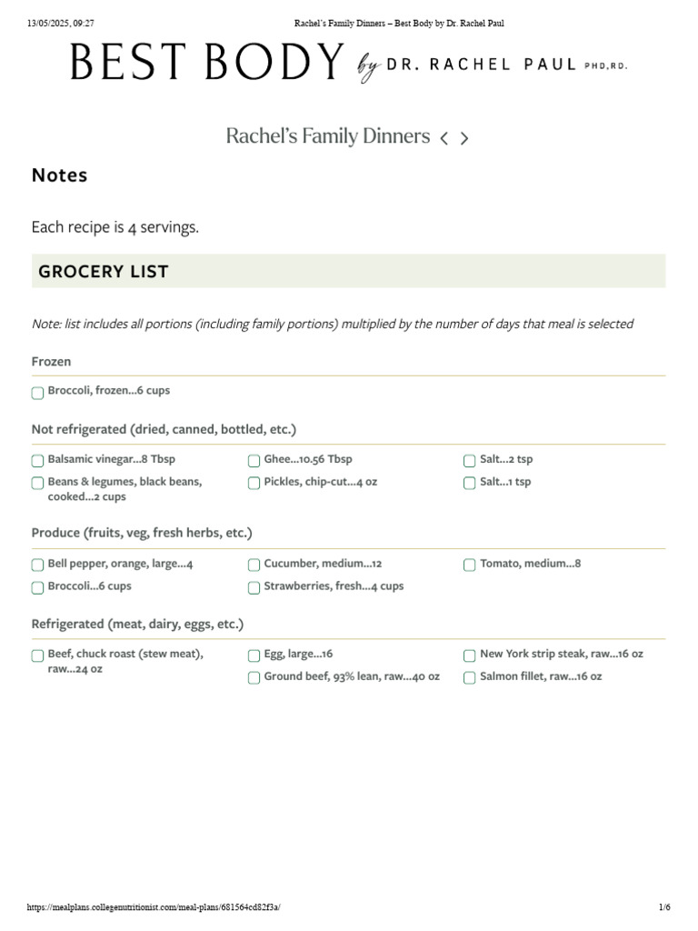 Rachel Paul’s Family Dinner Recipes | PDF | Pickling | Hamburgers
