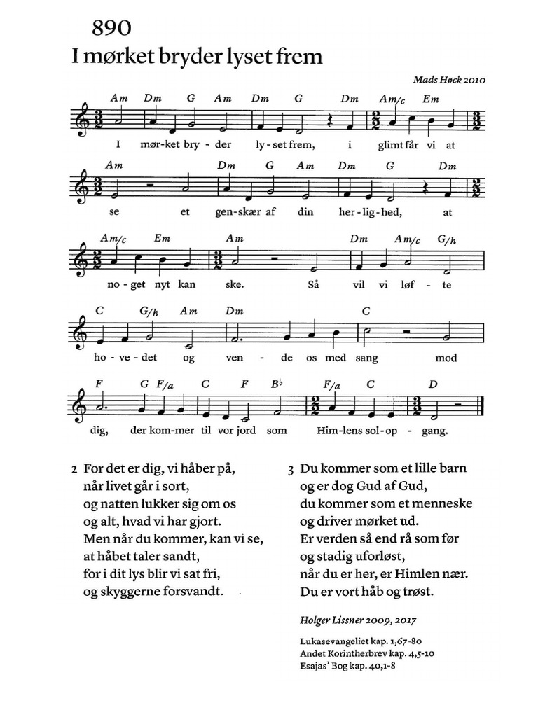 890 KS - I Mørket Bryder Lyset Frem M | PDF