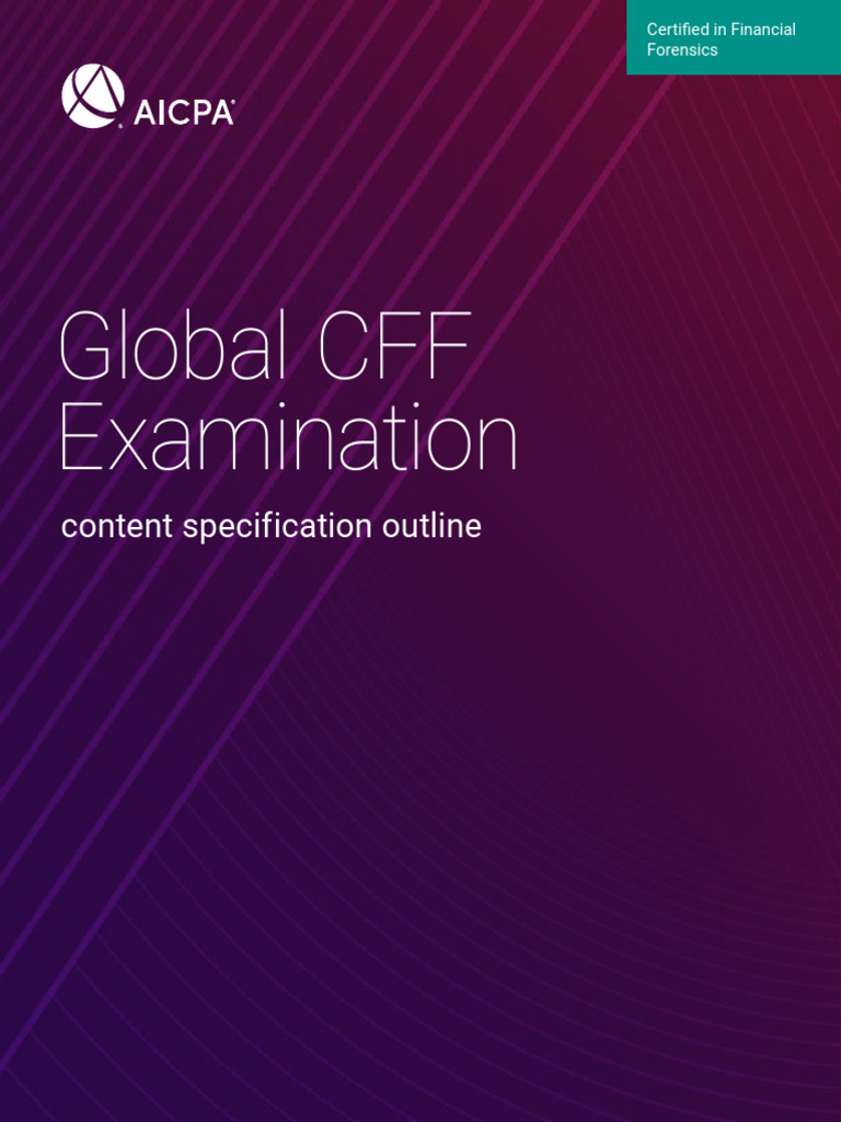 Forensic Global CFF Credential Exam CSO | PDF | Certified Public ...