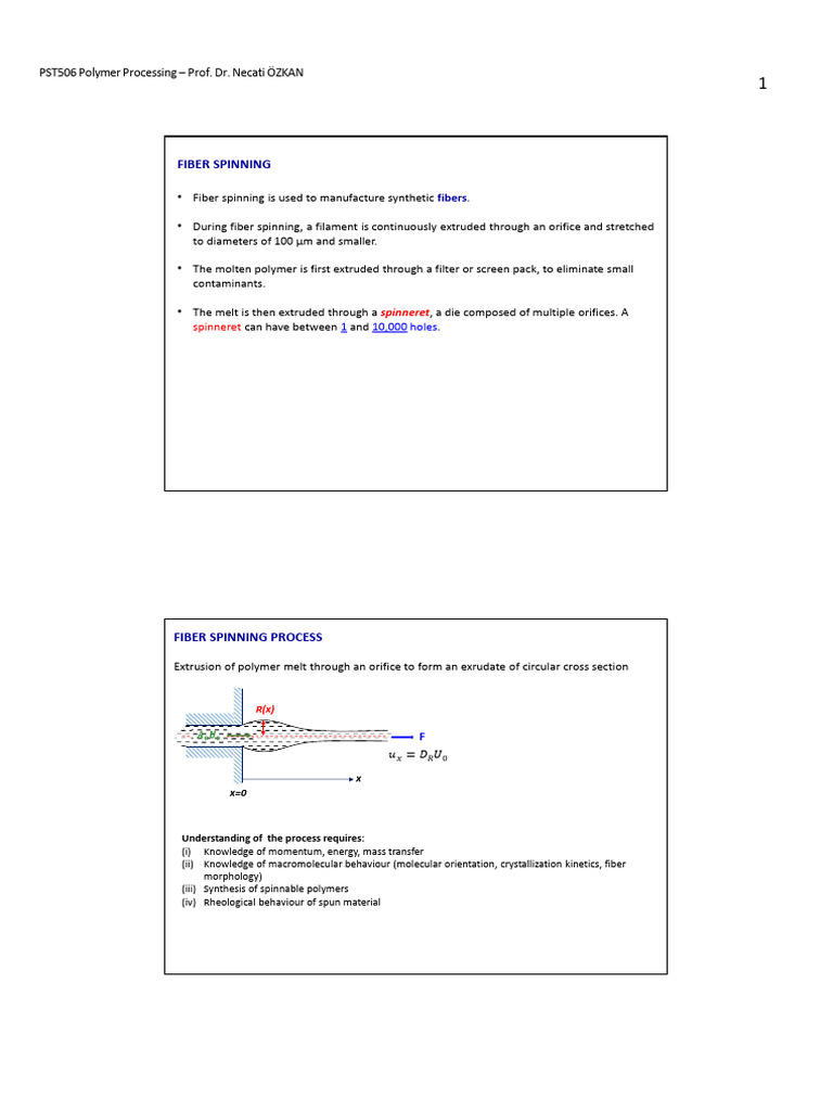 7_HANDOUT_FIBER_SPINNING | PDF | Euclidean Vector | Stress (Mechanics)