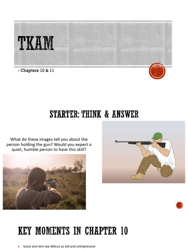 Key Themes in TKAM Chapters 10-11 | PDF | To Kill A Mockingbird