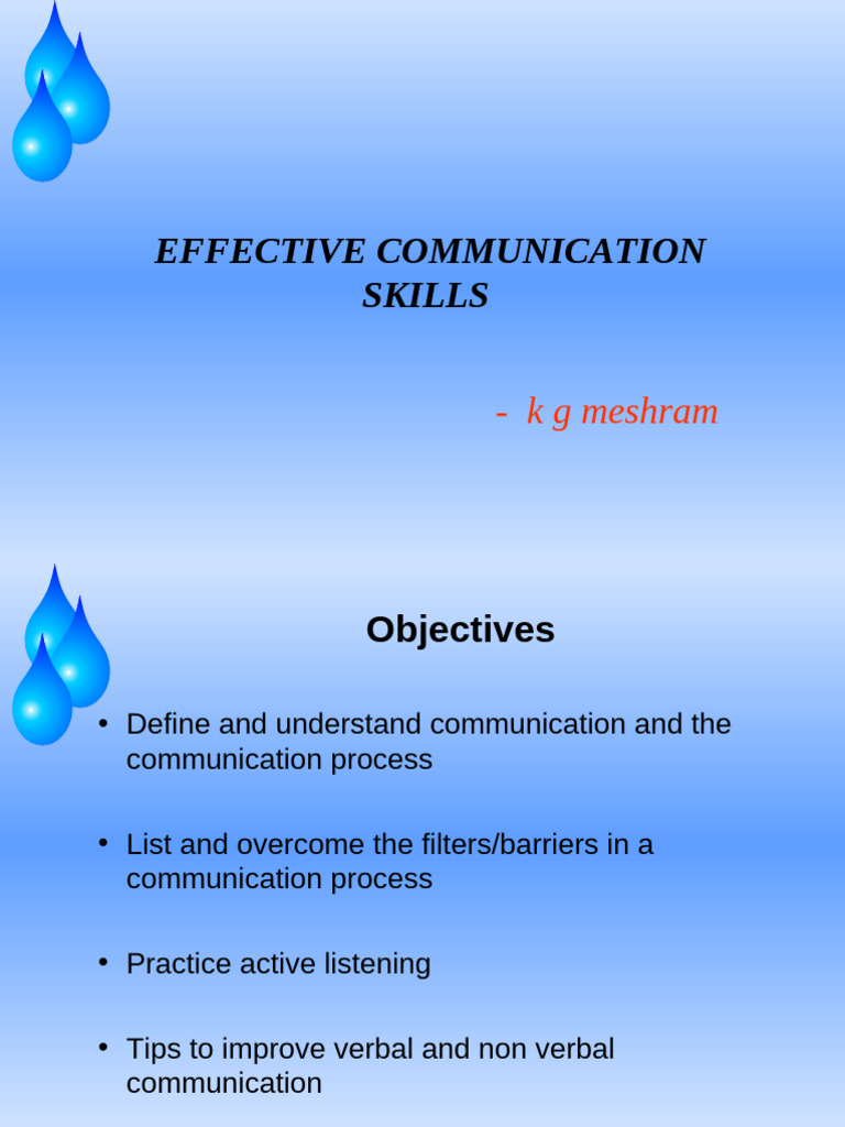 PRESENTAION ON COMMUNICATION-SKILLS | PDF | Communication | Body Language