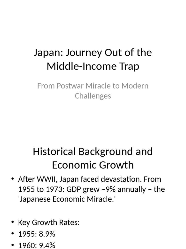 Japan Economic Development Presentation | PDF