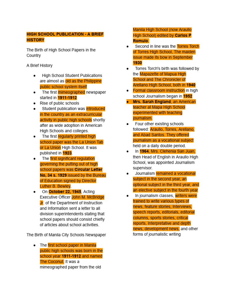 Campus Journalism Reviewer | PDF | Journalism | News