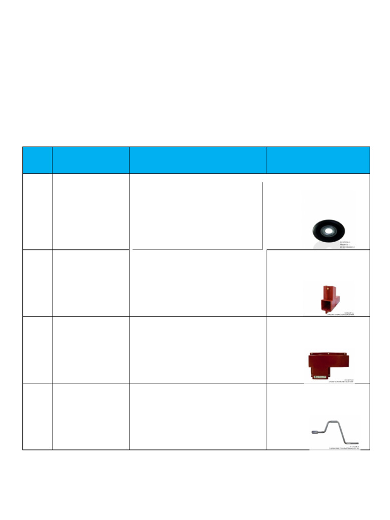 UNISAFE SPARES PARTS LIST Rev-00 | PDF