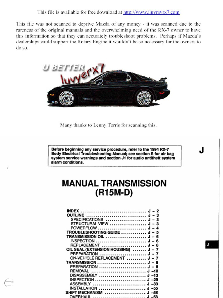 94J_Manual_Transmission | PDF