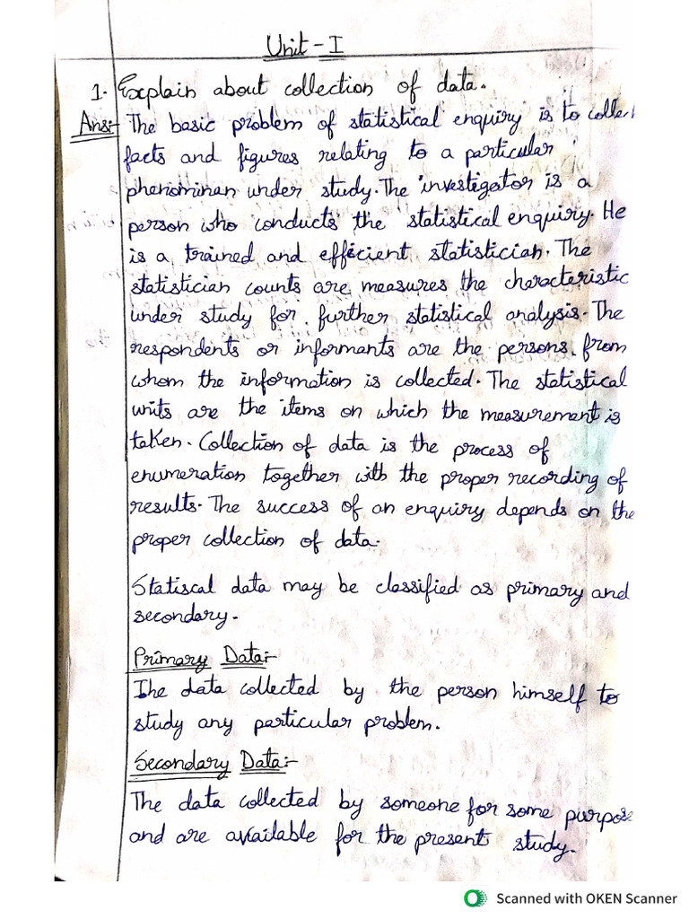 P&S Unit-I Sem Imp | PDF