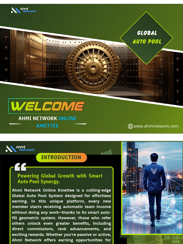 Ahmi Network Global Auto Pool Kmettee System | PDF | Economies