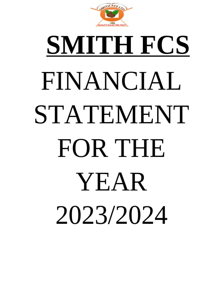 Financial Statement For The Year 2023 | PDF