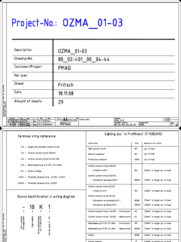 80 - 02-401 - 00 - 04-44x07 - EN - Schaltplan OZMa 1-3 | PDF | Electricity | Electrical Engineering