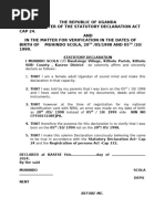PNG Statutory Declaration Form Guide | PDF