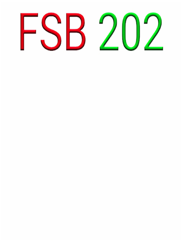 FSB 202 Past Questions-1 | PDF