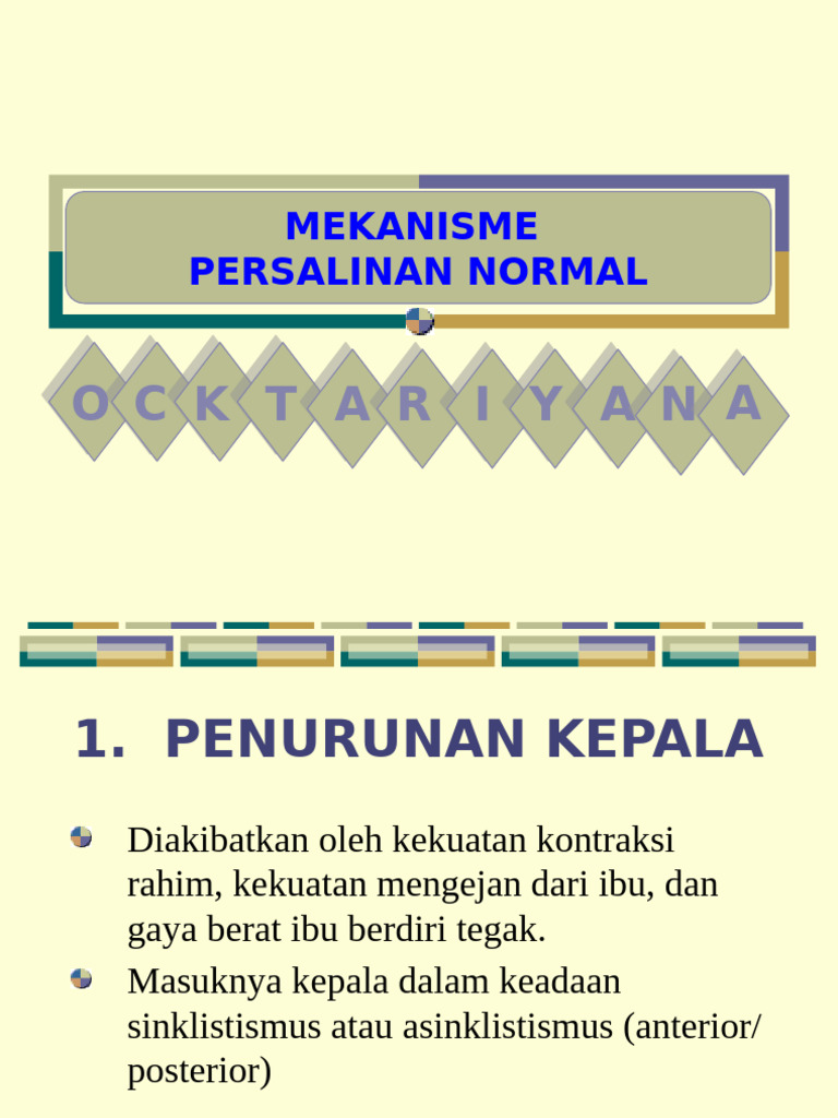 Mekanisme Persalinan | PDF