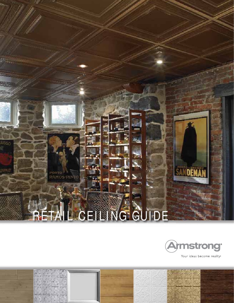 Armstrong Retail Ceiling Guide With Product Comparison To USG and Teed ...