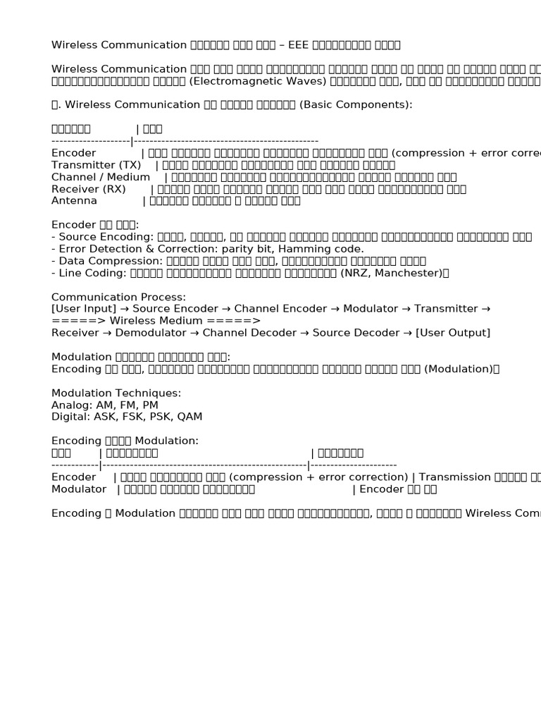 Wireless Communication Bangla EEE | PDF