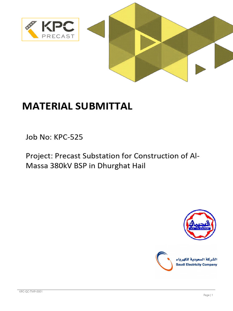 KPC 525 MAT 0001 - Reinforcing Bars (BRC) | PDF | Ultimate Tensile ...