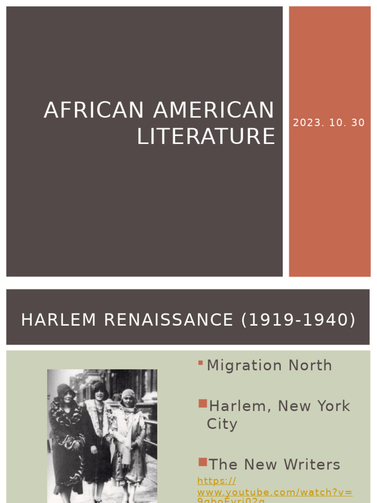 Harlem Renaissance (1919-1940) | PDF | Harlem Renaissance | Society Of ...
