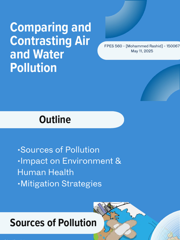 Presentation - Air & Water Pollution | PDF